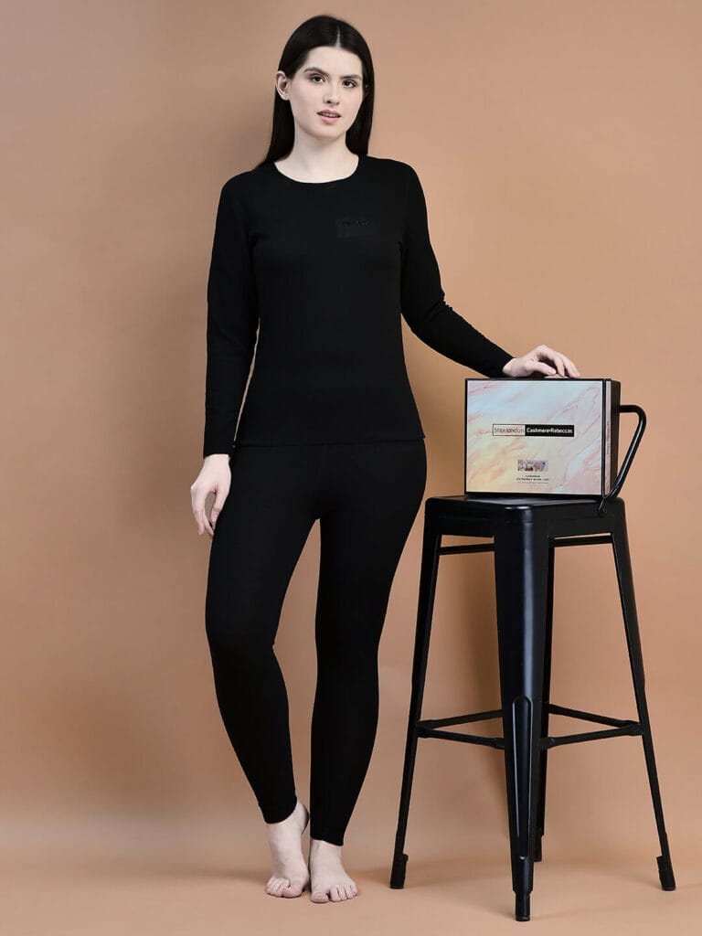 Thermal Inner Wear Set - Women (Black) - Max London - Max London India